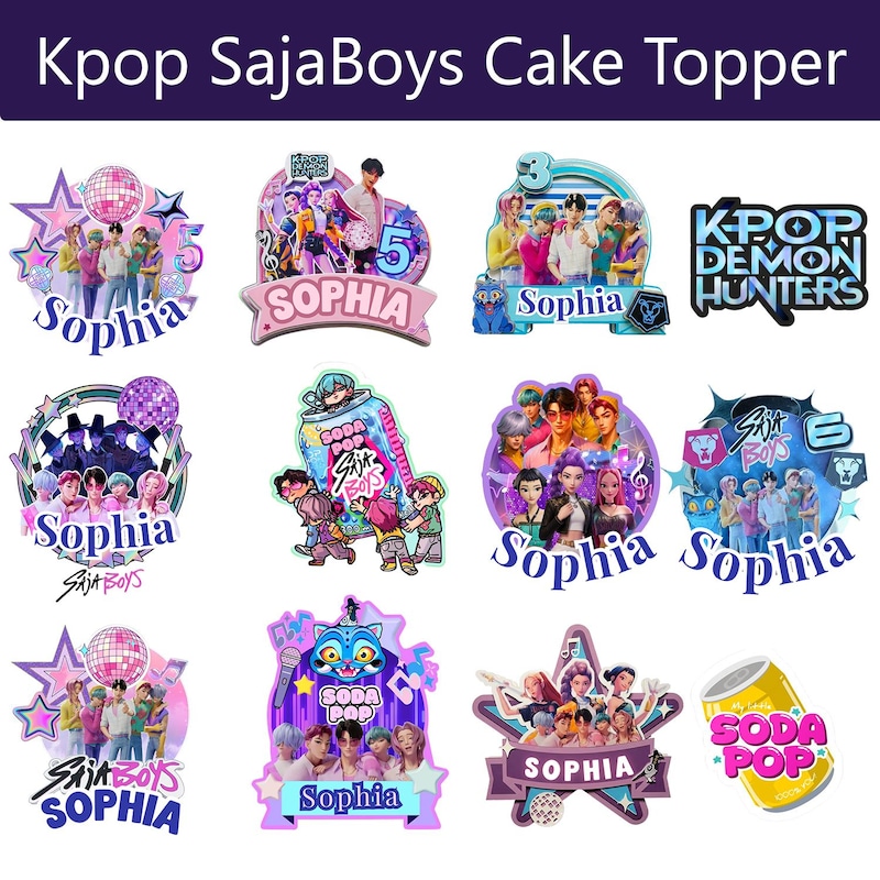 Saja Boys Cake Toppers - Etsy