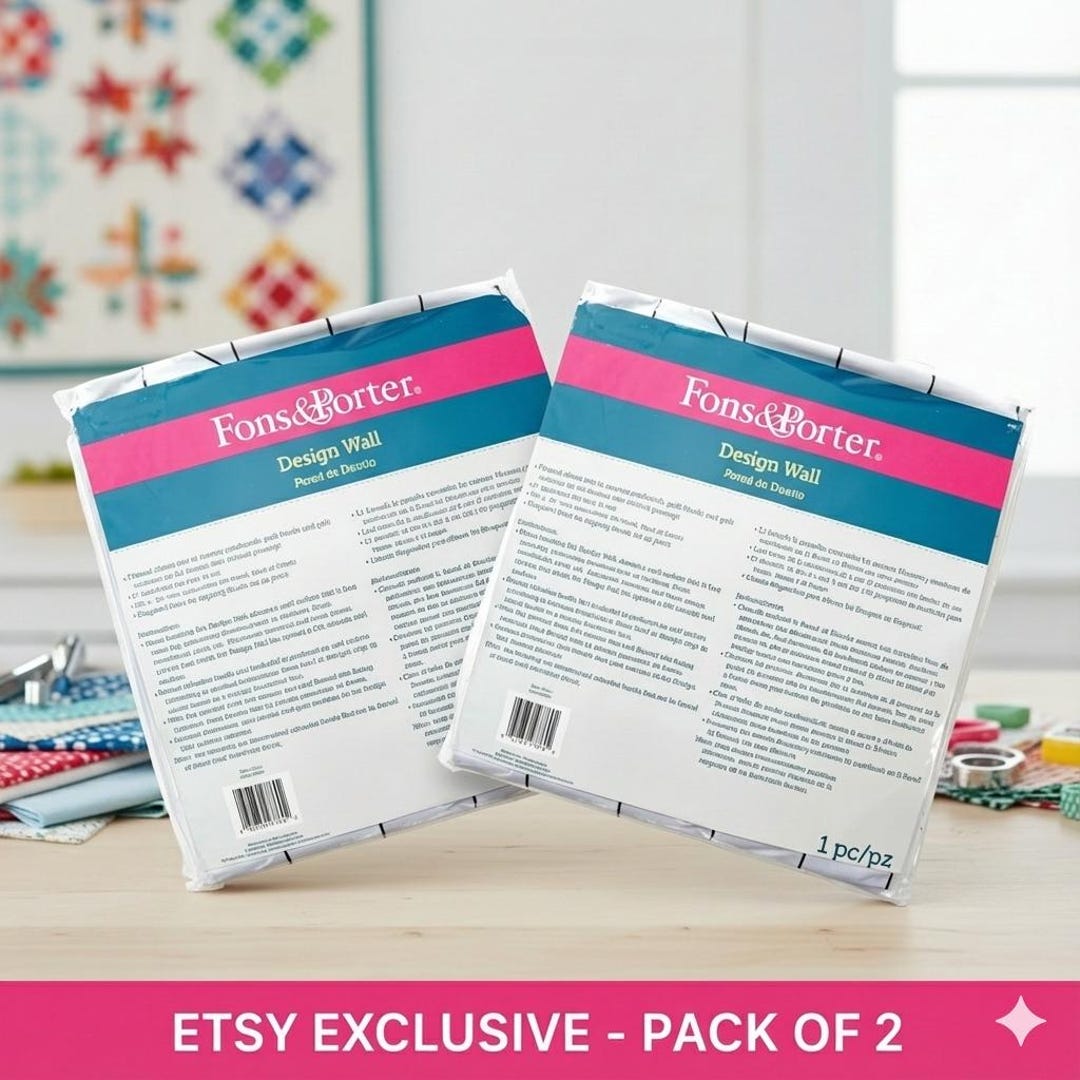 Fons & Porter Design Wall Pack | No Pins Needed Quilt Layout Boards (2 ...