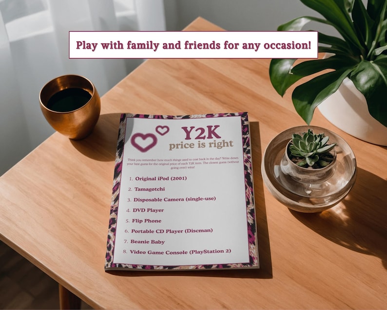 Y2K Party Games Bundle Digital Download - Printable | 2000s Party ...