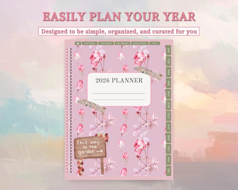 2026 Cottagecore Themed Digital Planner Bundle | Monthly Daily Weekly ...