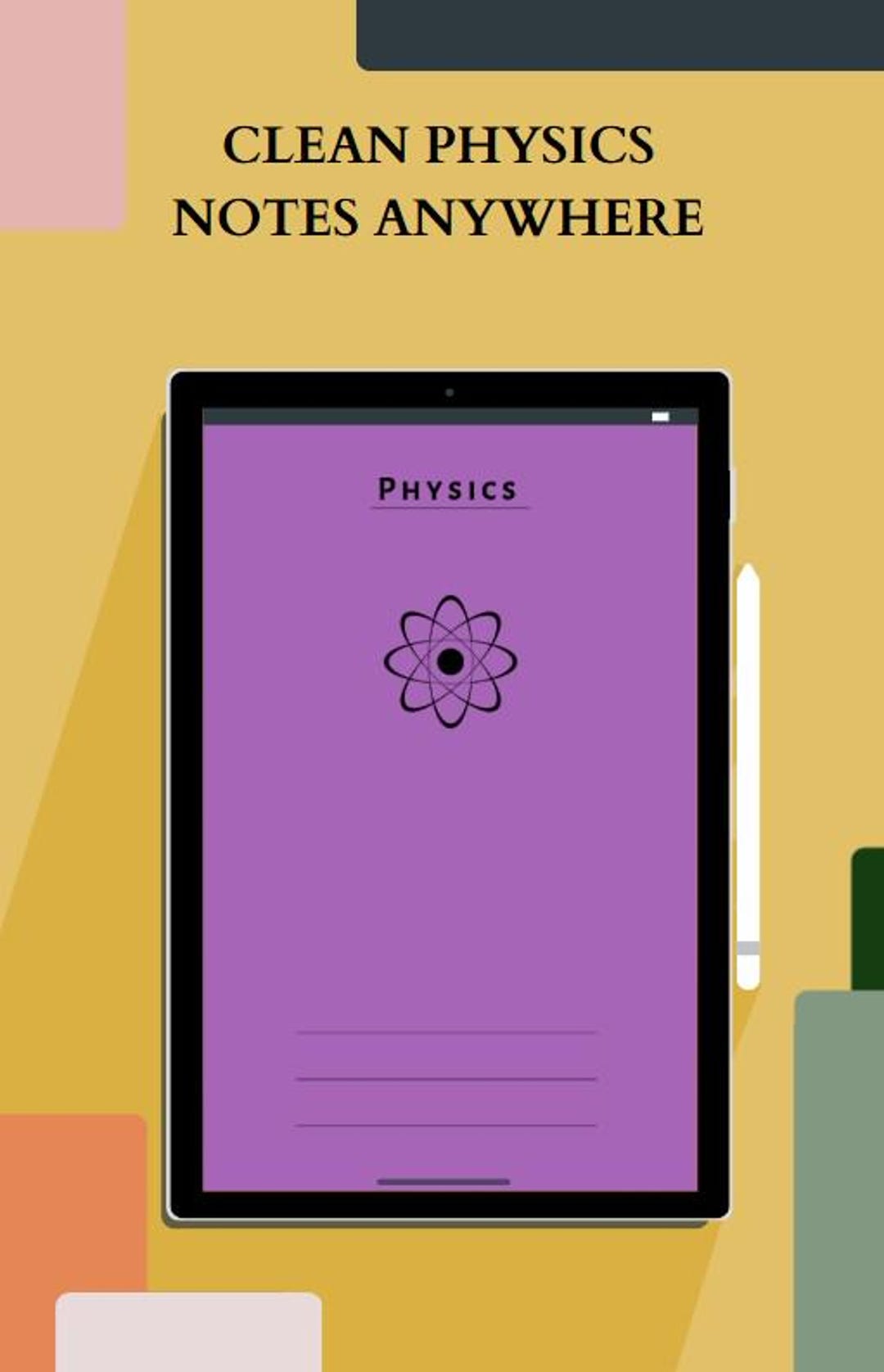 Physics Grid Digital Notebook | iPad & Android (PDF) - Etsy