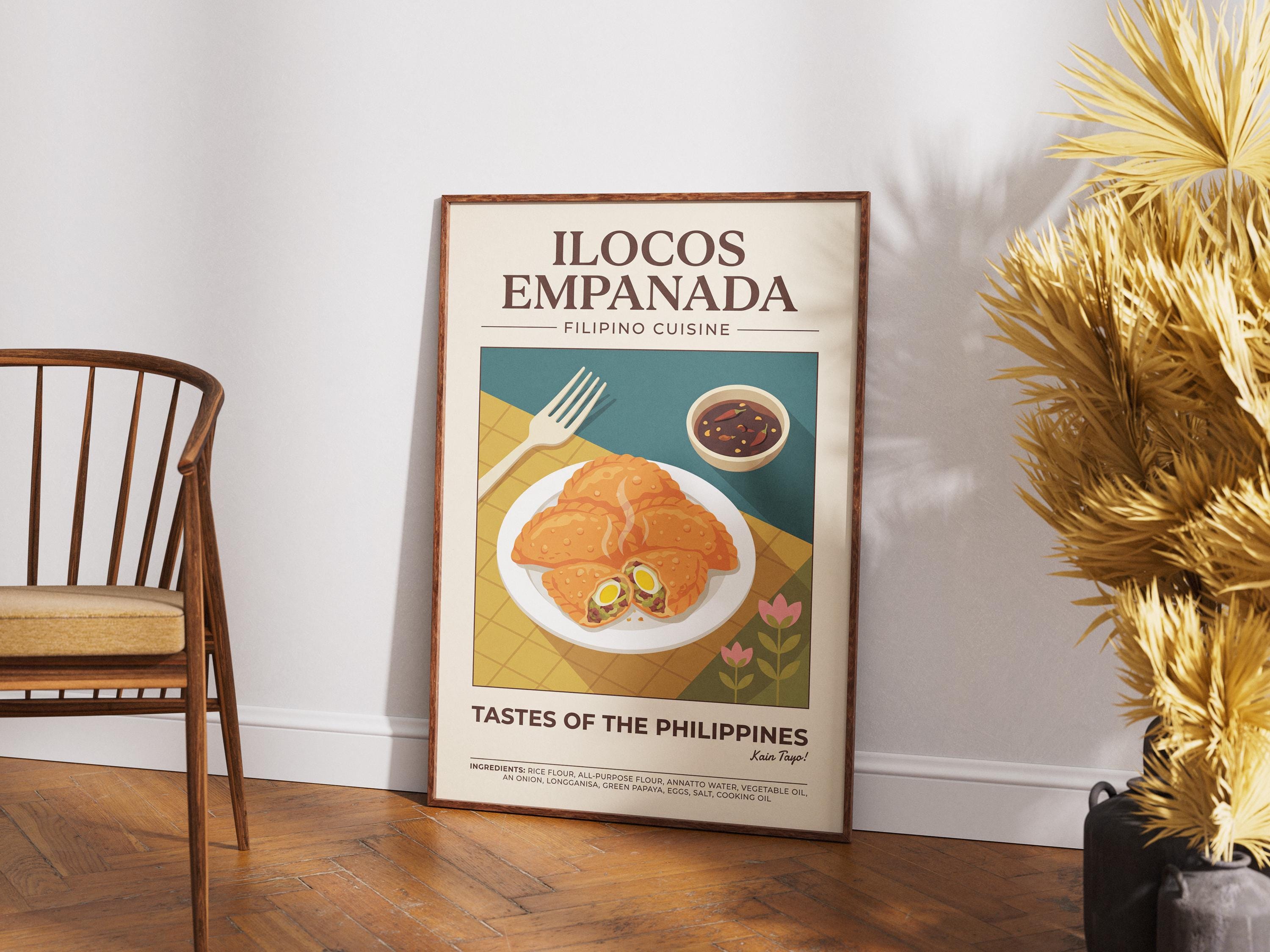 Ilocos Empanad Poster : Filipino Food Wall Art, Asian Kitchen Decor - Etsy