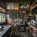 Vintage Thai Coffee Shop Interior – Traditional Rustic Café Atmosphere ...