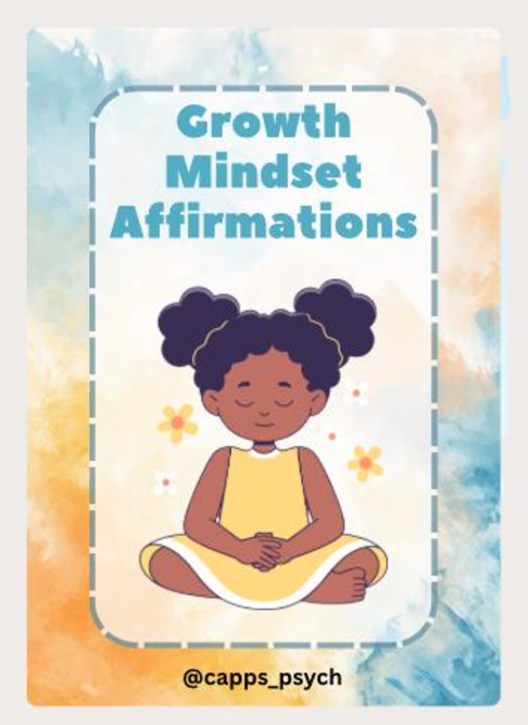 Printable Growth Mindset Affirmation Cards for Kids - Etsy