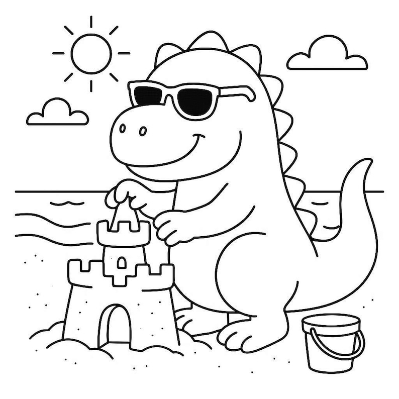 Dino World Coloring Book for Toddlers | Dinosaur Coloring Pages PDF ...