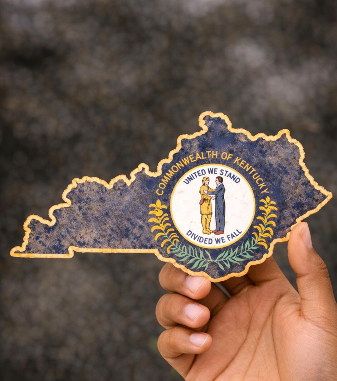Kentucky State Flag Sticker | Vintage Kentucky Sticker | Kentucky Decal ...