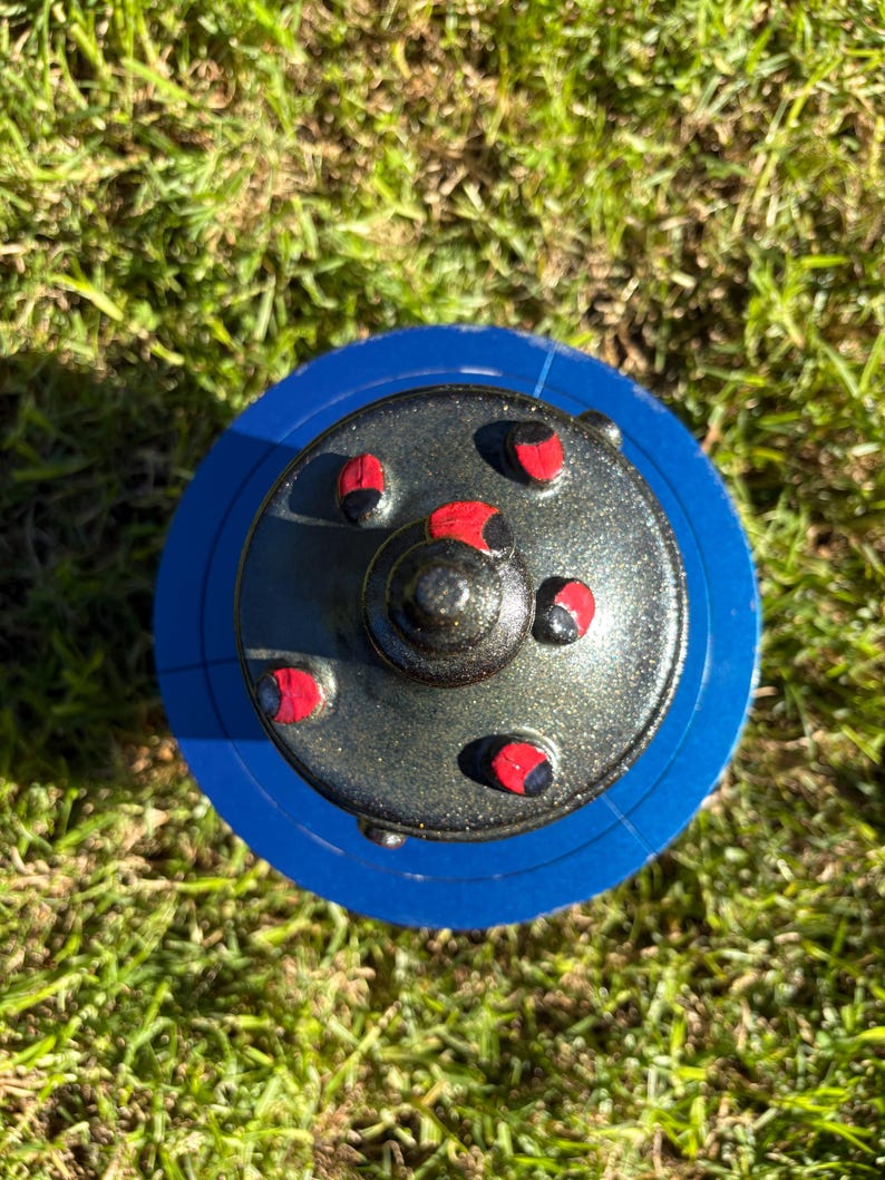Handmade Ceramic Catchall Container With Lid - Red Ladybugs - Etsy