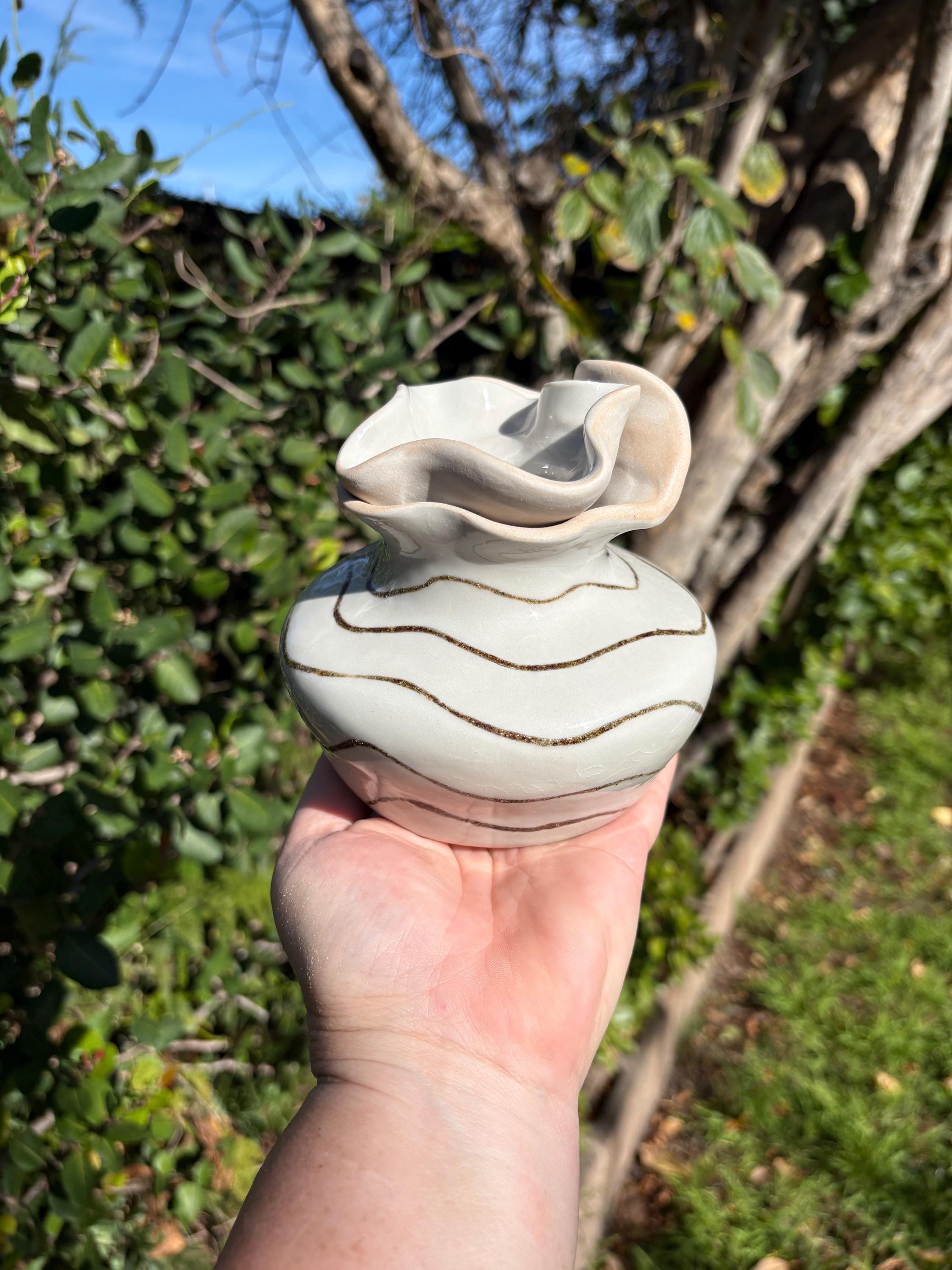 Organic Bloom Container - Handmade Studio Pottery - Lidded Ceramic Home ...