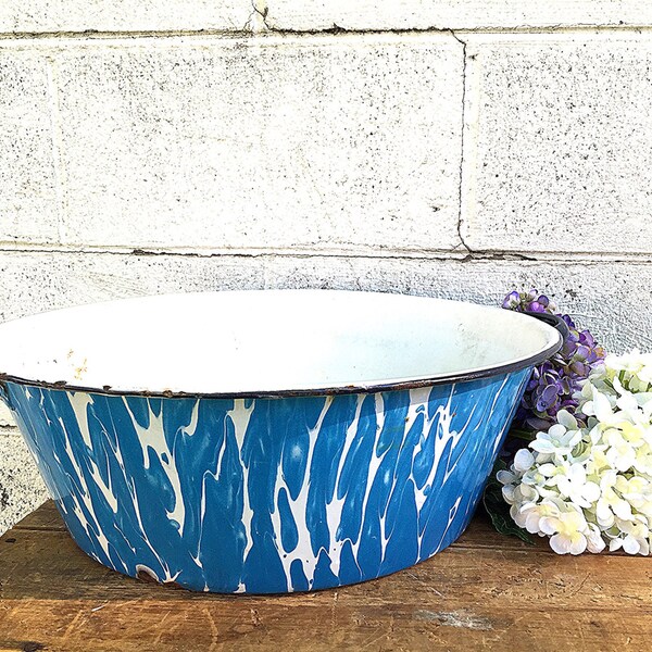 Enamel Wash Basin - Etsy