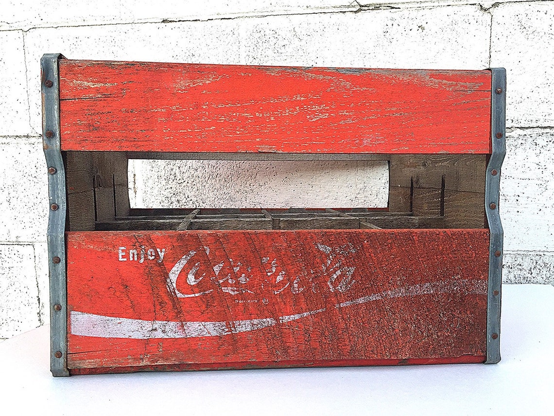 COCA-COLA CRATE Wooden Soda Crate Vintage Coke Crate - Etsy
