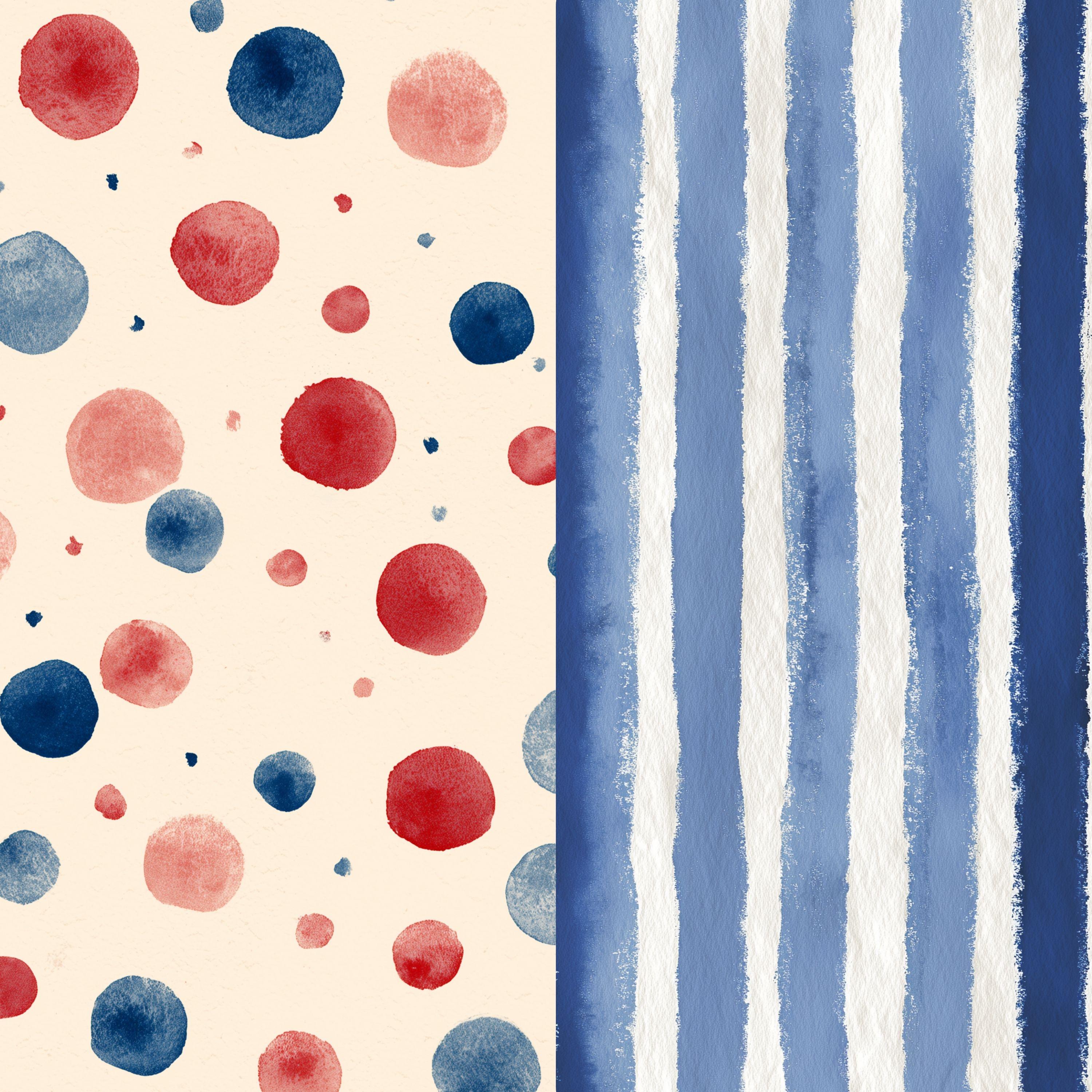 USA Patriotic Seamless Pattern Bundle 4th of July Digital Paper ...