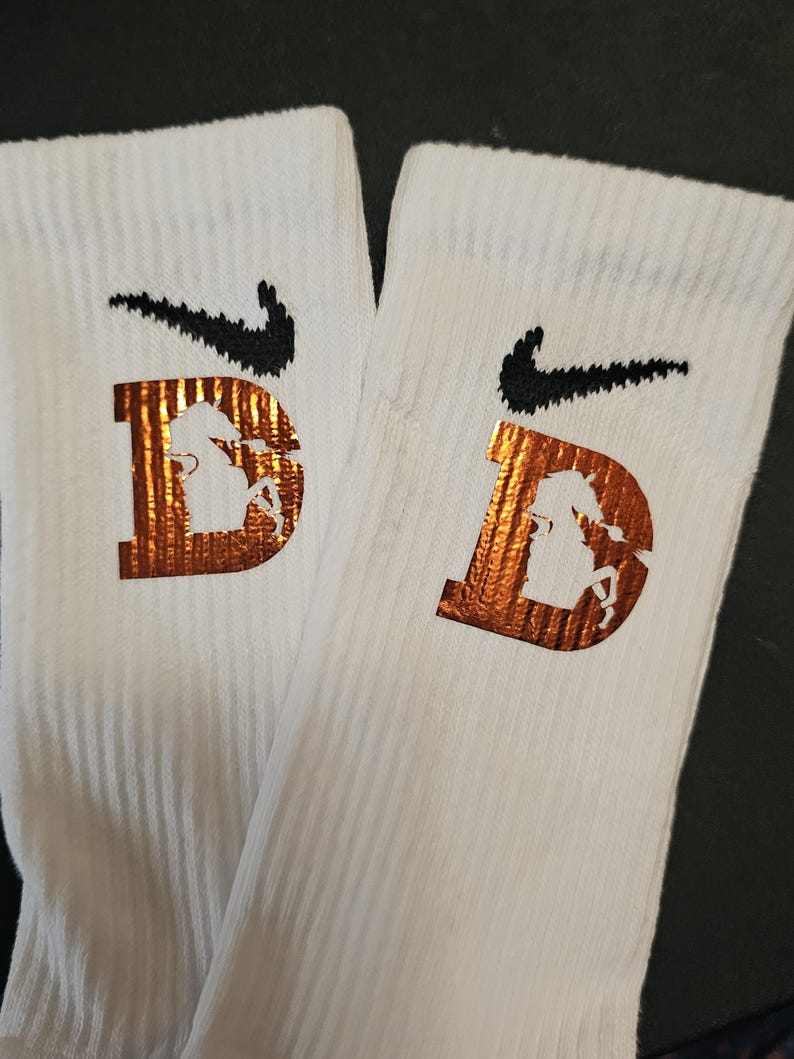 Broncos Crew Socks - Etsy
