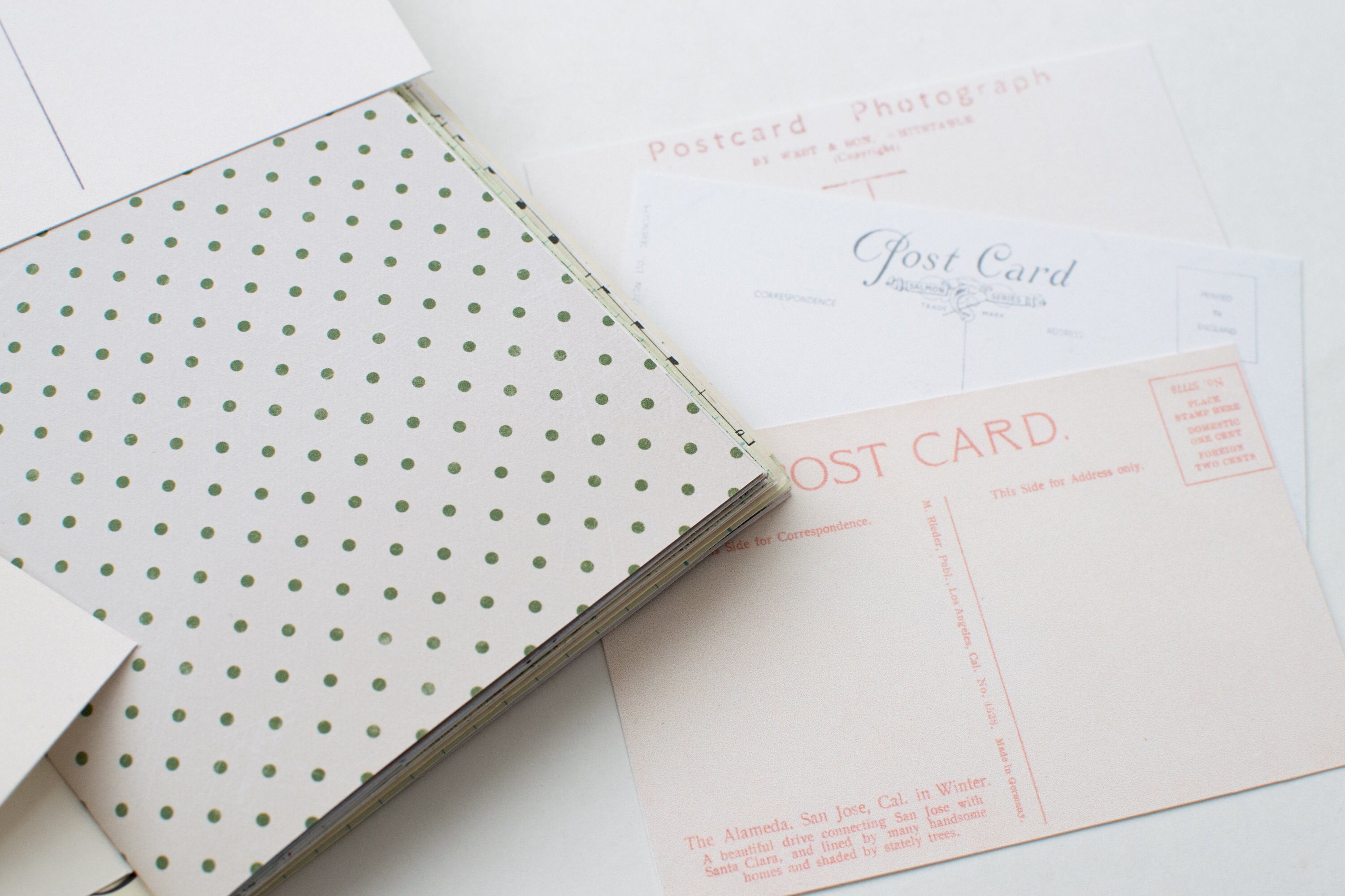 Printable Vintage Postcard Backs Set No. 1 Digital - Etsy