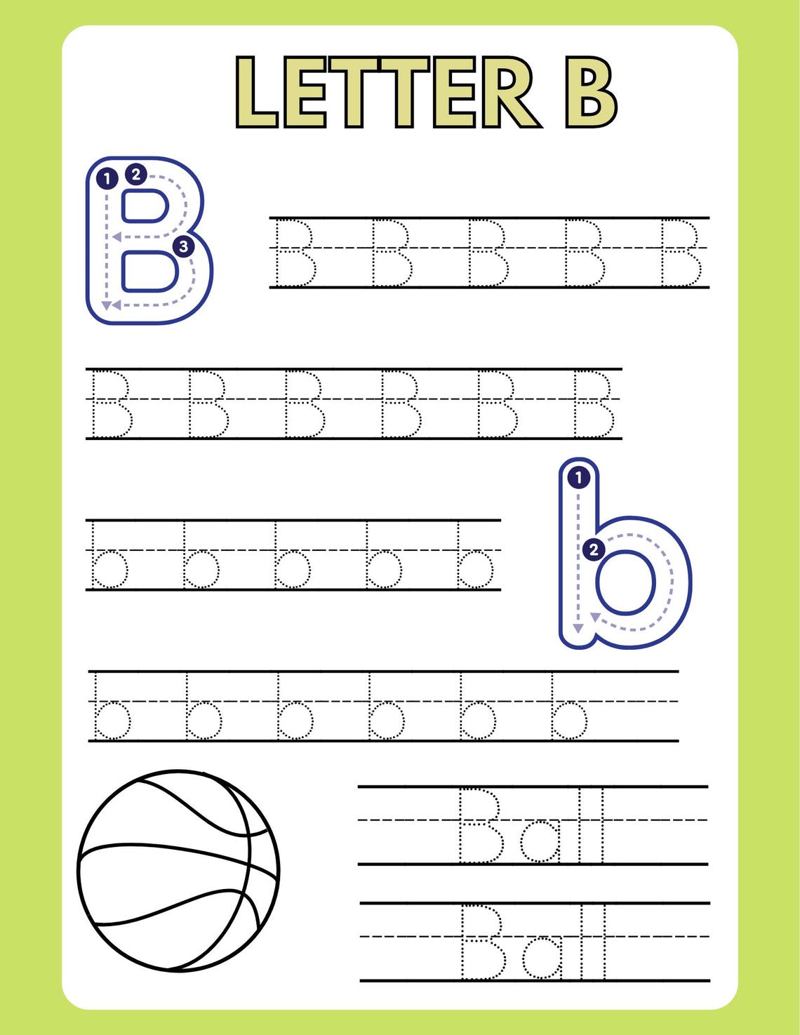 Preschool Kids an Activity Pages, Montessori Alphabet Workbook, Instant ...