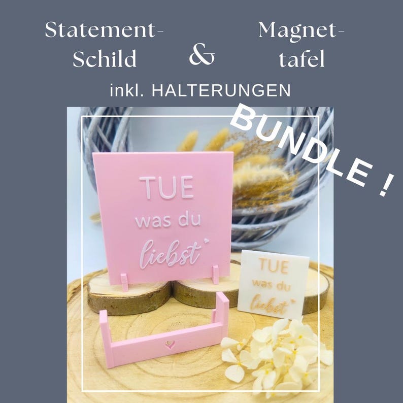 3D Druck Datei Inkl. Lizenz | BUNDLE | Statement - Schild + Magnet ...