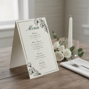 Rectangle Floral Border SVG PNG Set, Minimal Line Art Flower Frames for ...