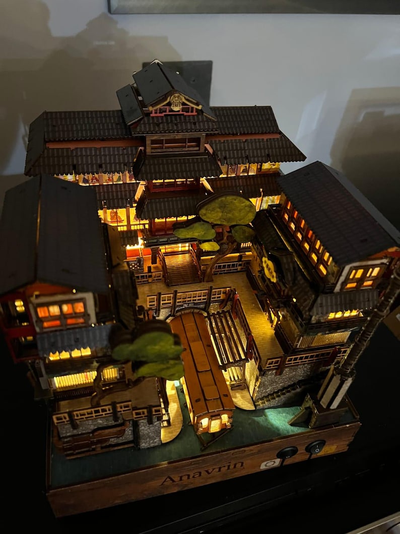 Ginzan Onsen Book Nook DIY Kit - Japanese Bookshelf Insert - Asian ...