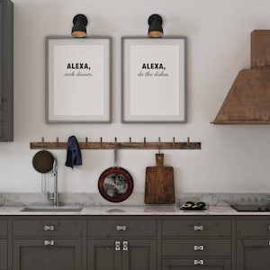 Alexa Cook Dinner, Printable Kitchen Decor, Instant Download Wall Sign ...