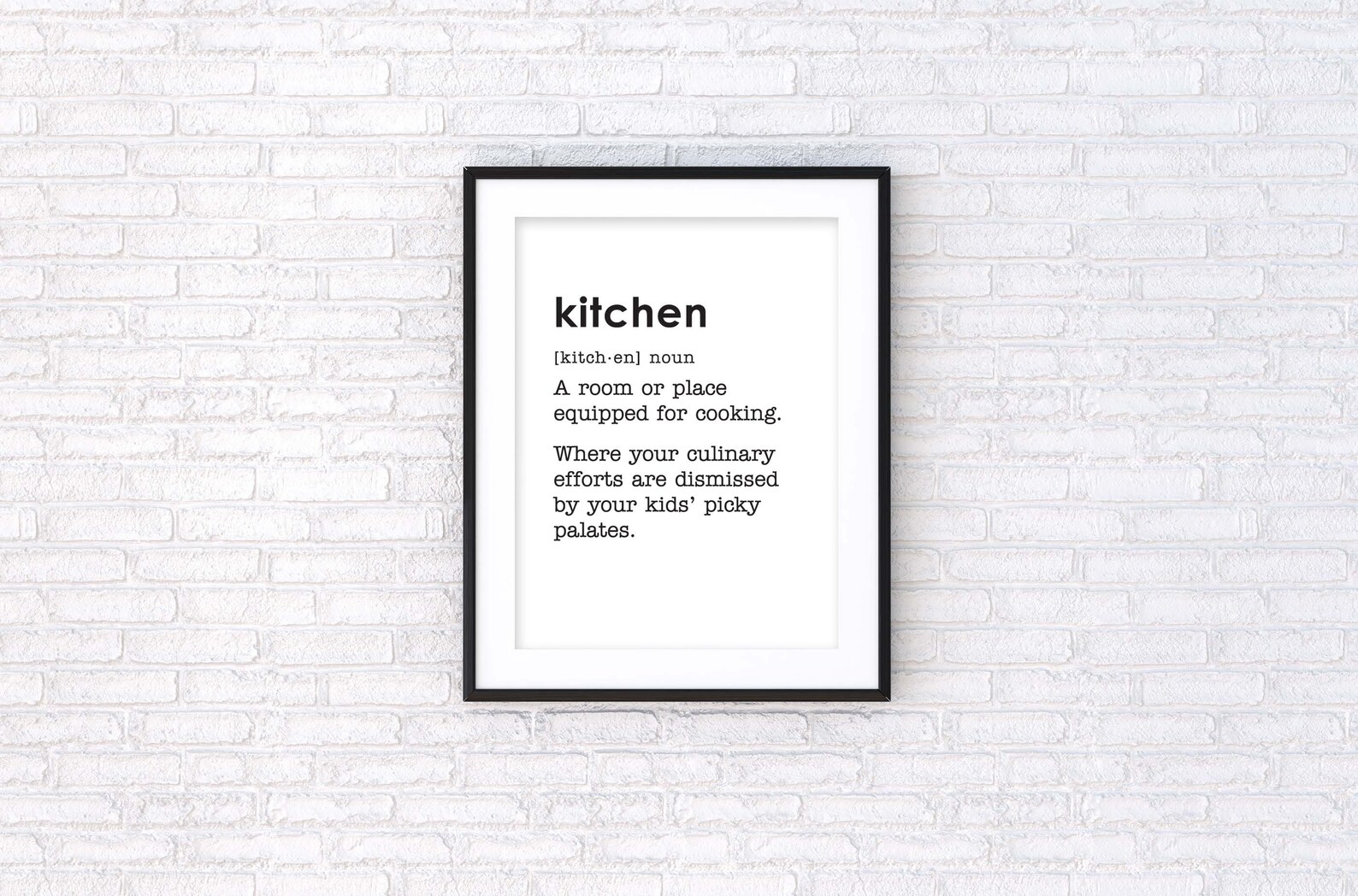Kitchen Definition, Printable Kitchen Decor, Instant Download Wall Sign ...