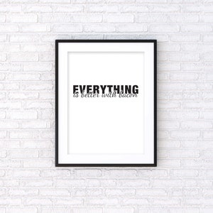 Bacon Sign, Printable Kitchen Decor, Instant Download Wall Sign, Funny ...