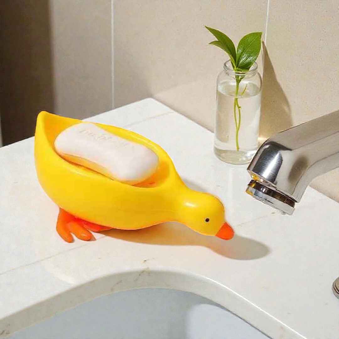 Duck Soap Dish | Self-draining Yellow Plastic Soap Tray - Etsy