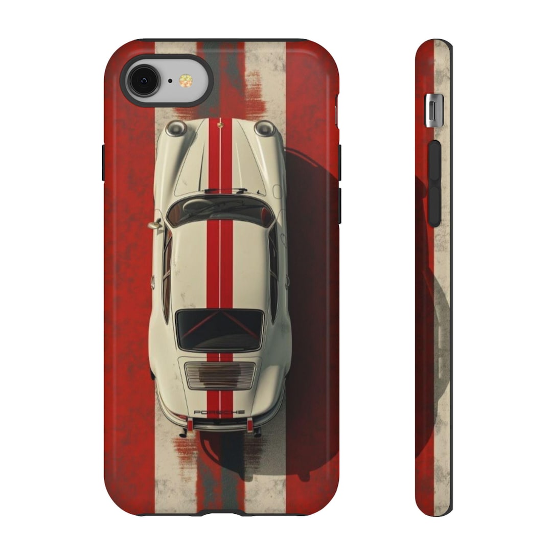 Vintage Race Car Tough Case | Red Striped Classic Car Phone Cover - Etsy