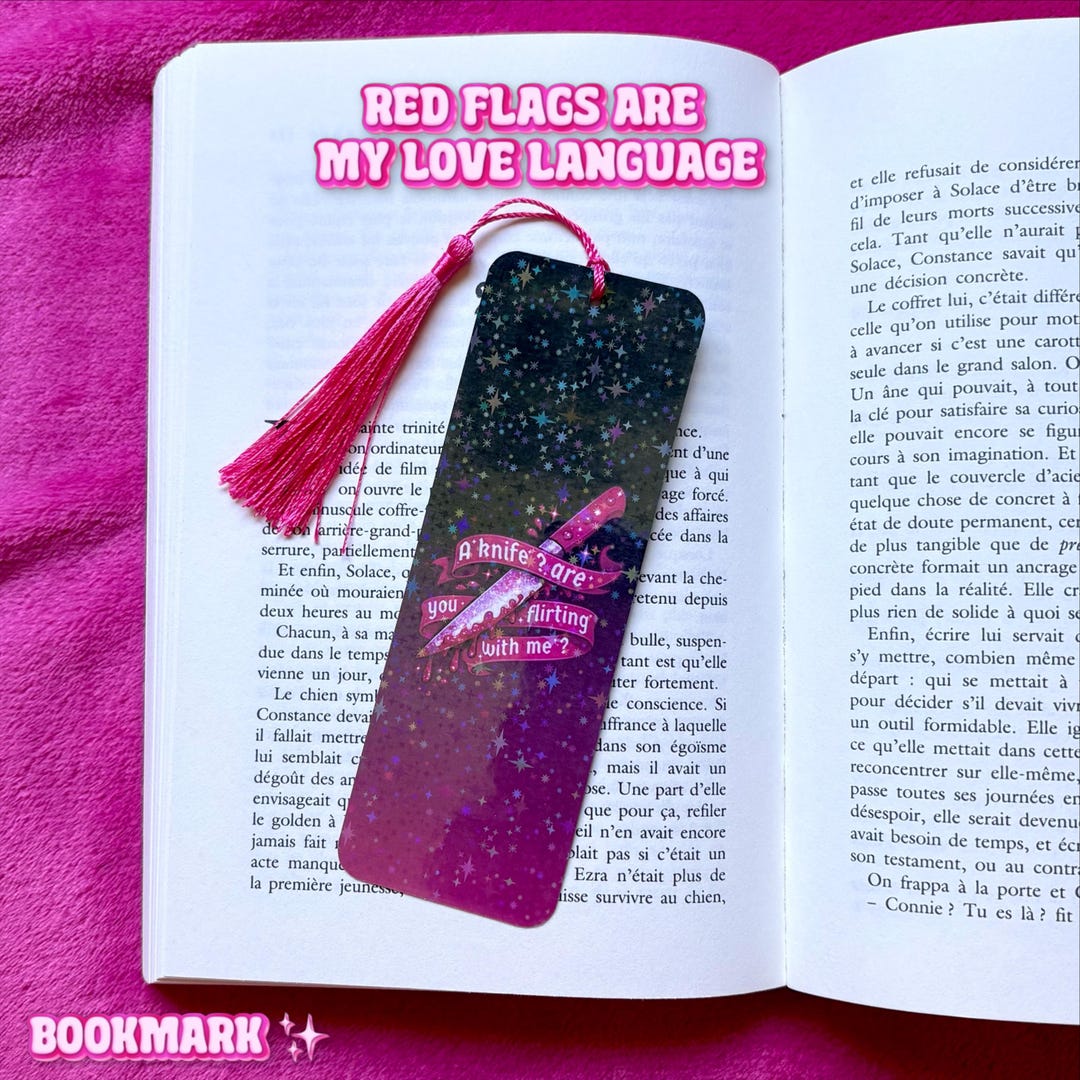 Dark Romance Bookmark | Red Flags Are My Love Language | Booktok ...