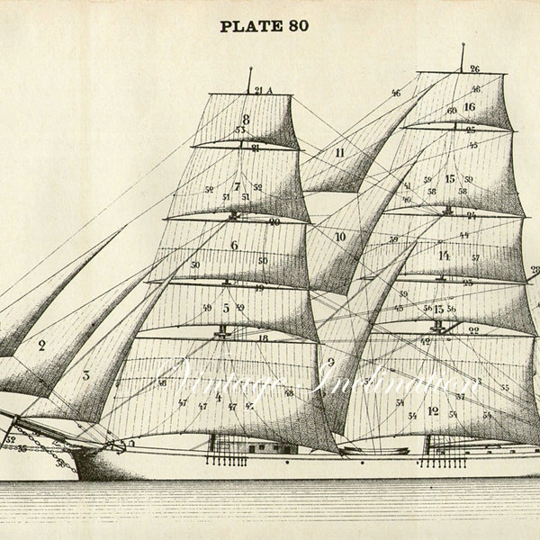 Sailing Ships Chart - Etsy