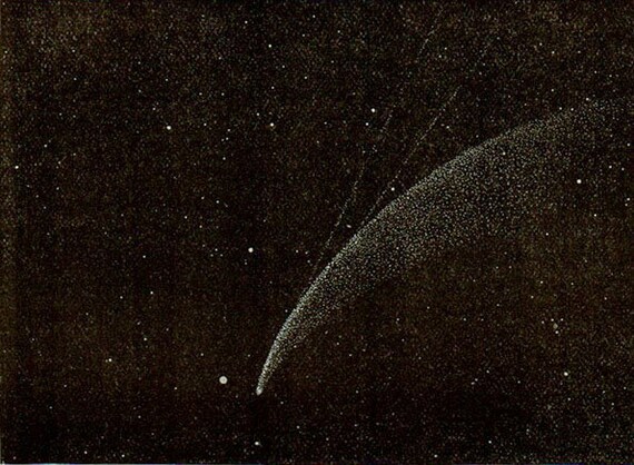 1886 TAILS of the 1858 COMET Original Vintage Space Astronomy - Etsy