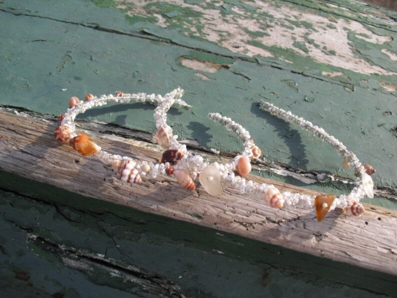 Beach Brides Sea Glass and Shell Tiaras - Etsy