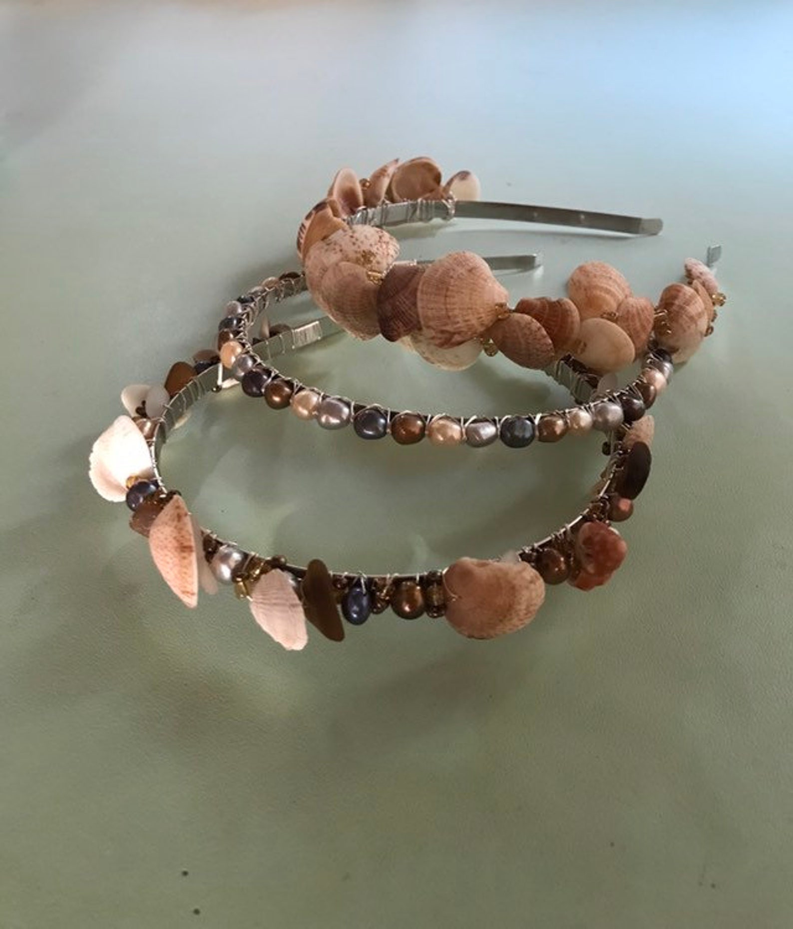 Beach Brides Sea Glass and Shell Tiaras - Etsy