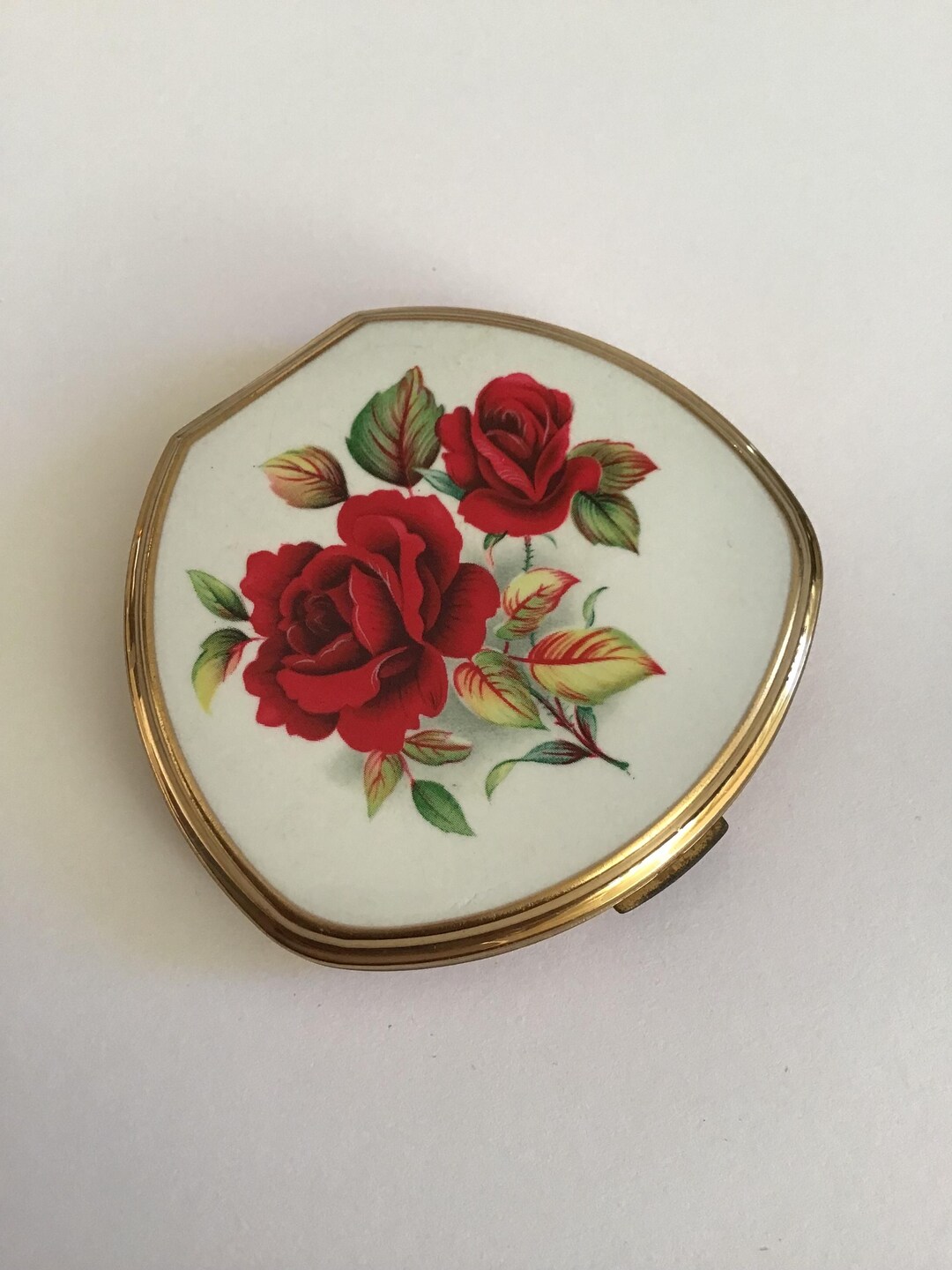 Vintage Stratton Roses Powder Compact - Etsy