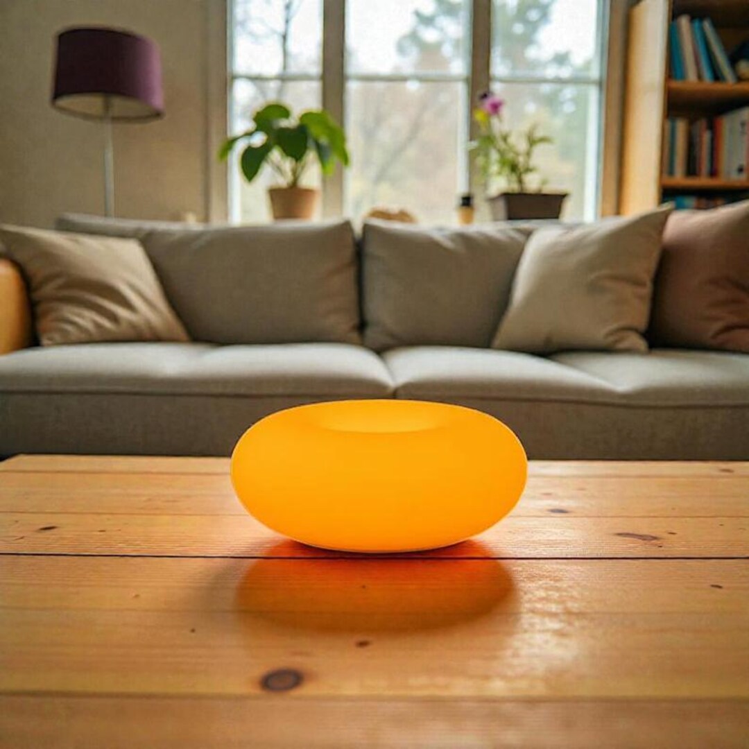 Retro Glow Donut Table Lamp Modern LED Bedside Light for Cozy Home ...