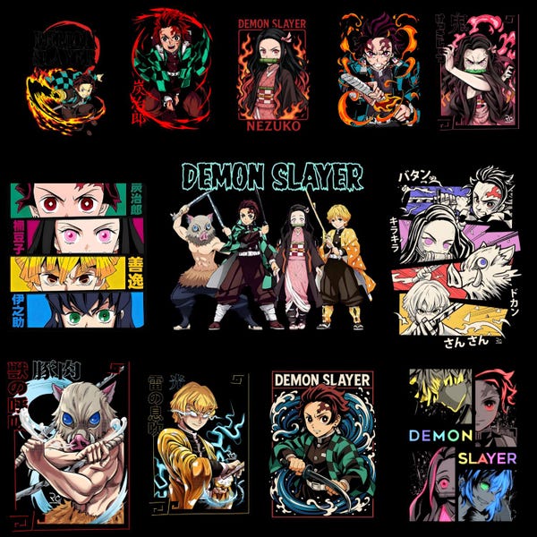 Demon Slayer Art - Etsy UK