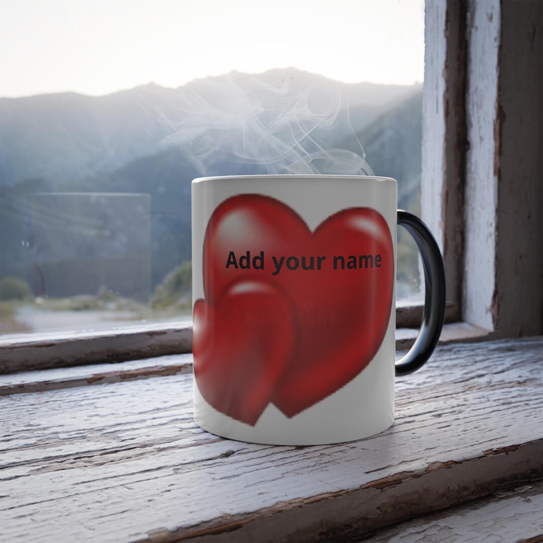 Red Heart Couple Graphic Mug | Color Morphing 11oz - Etsy