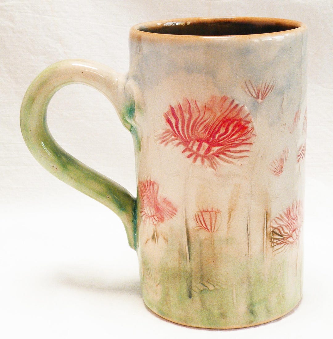 Ceramic Poppy Coffee Mug 16oz Stoneware 16C026 - Etsy