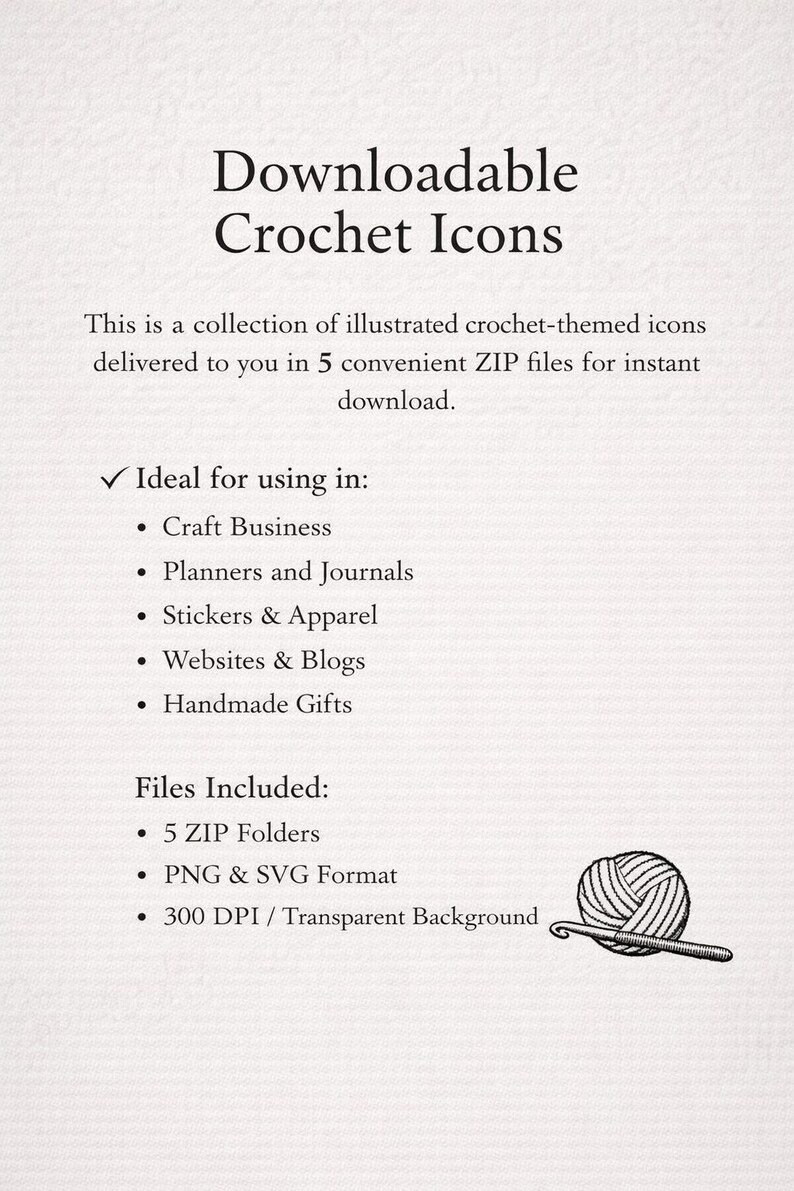 Embroidery Crochet Icon Bundle 20 Stitched PNG Applique Icons for POD ...
