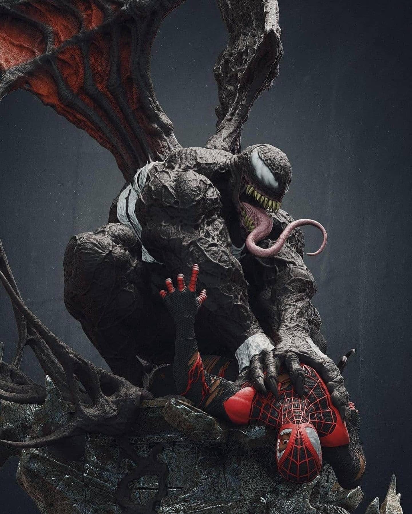 Venom Vs Miles Morales STL 3D Print Model - Etsy