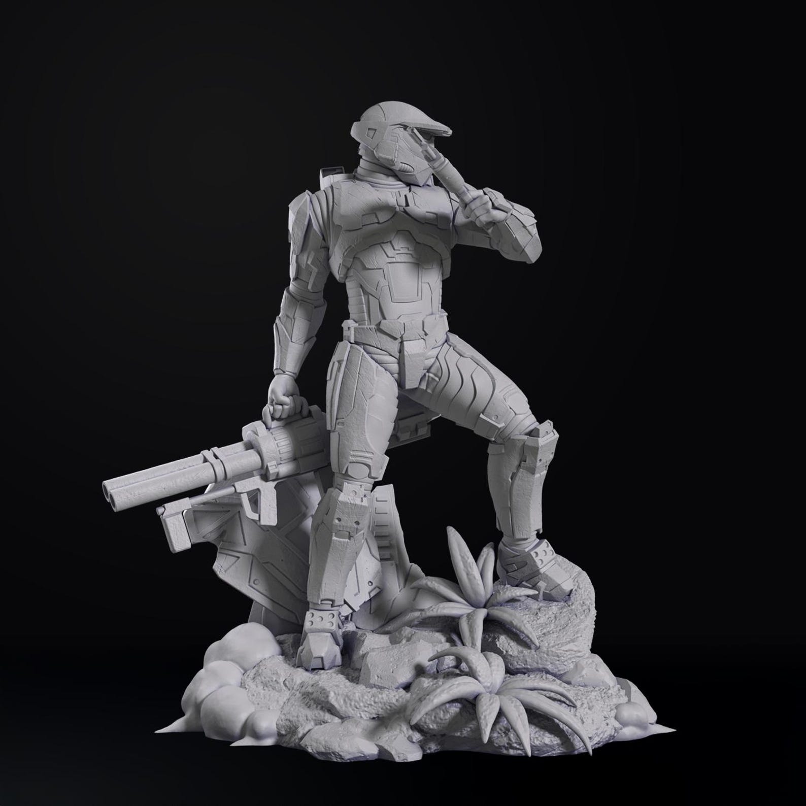 Master Chief STL 3D Print Model - Etsy