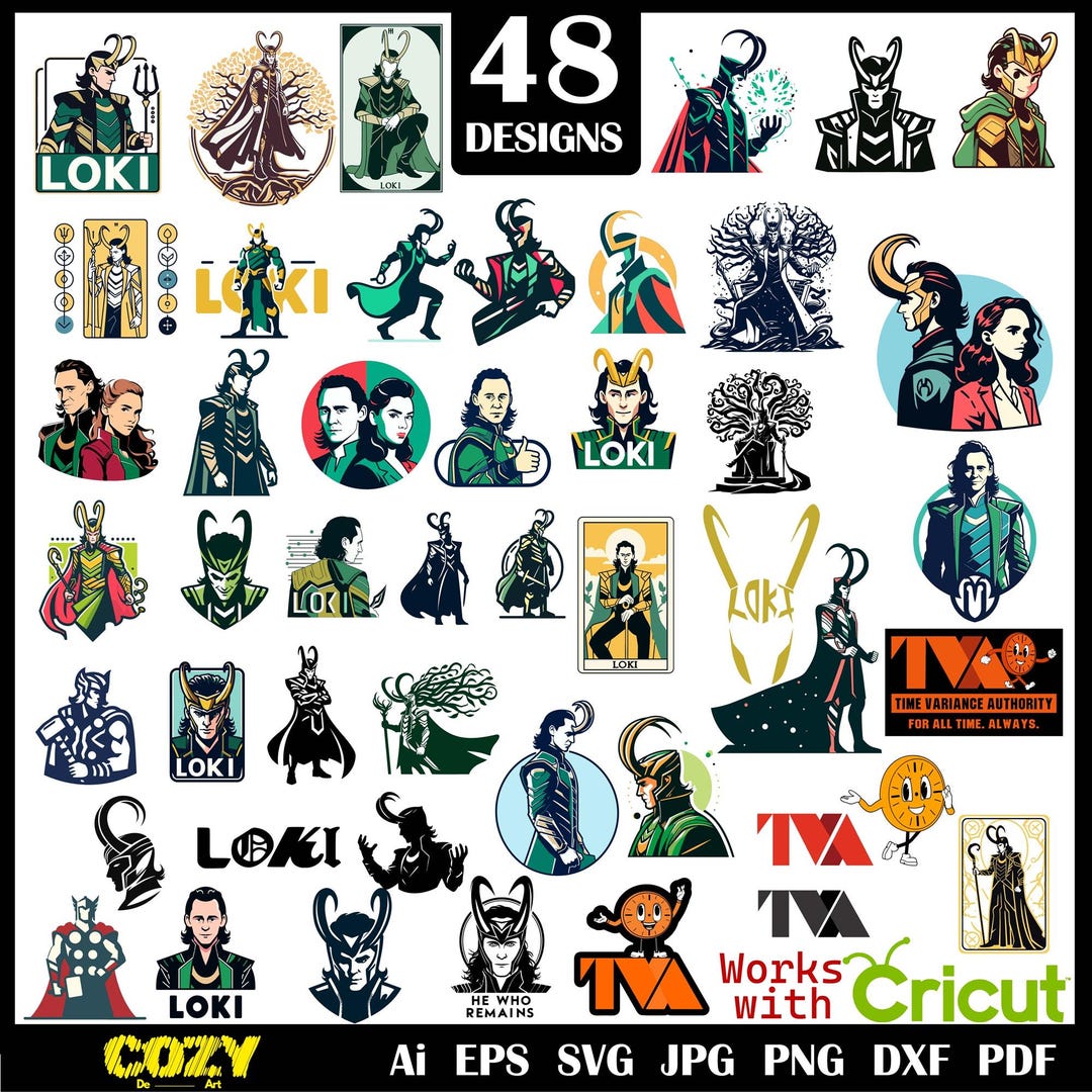 LOKI SVG Bundle, Movie SVG Bundle, Thor Svg, Asgard Svg Bundle, Time ...