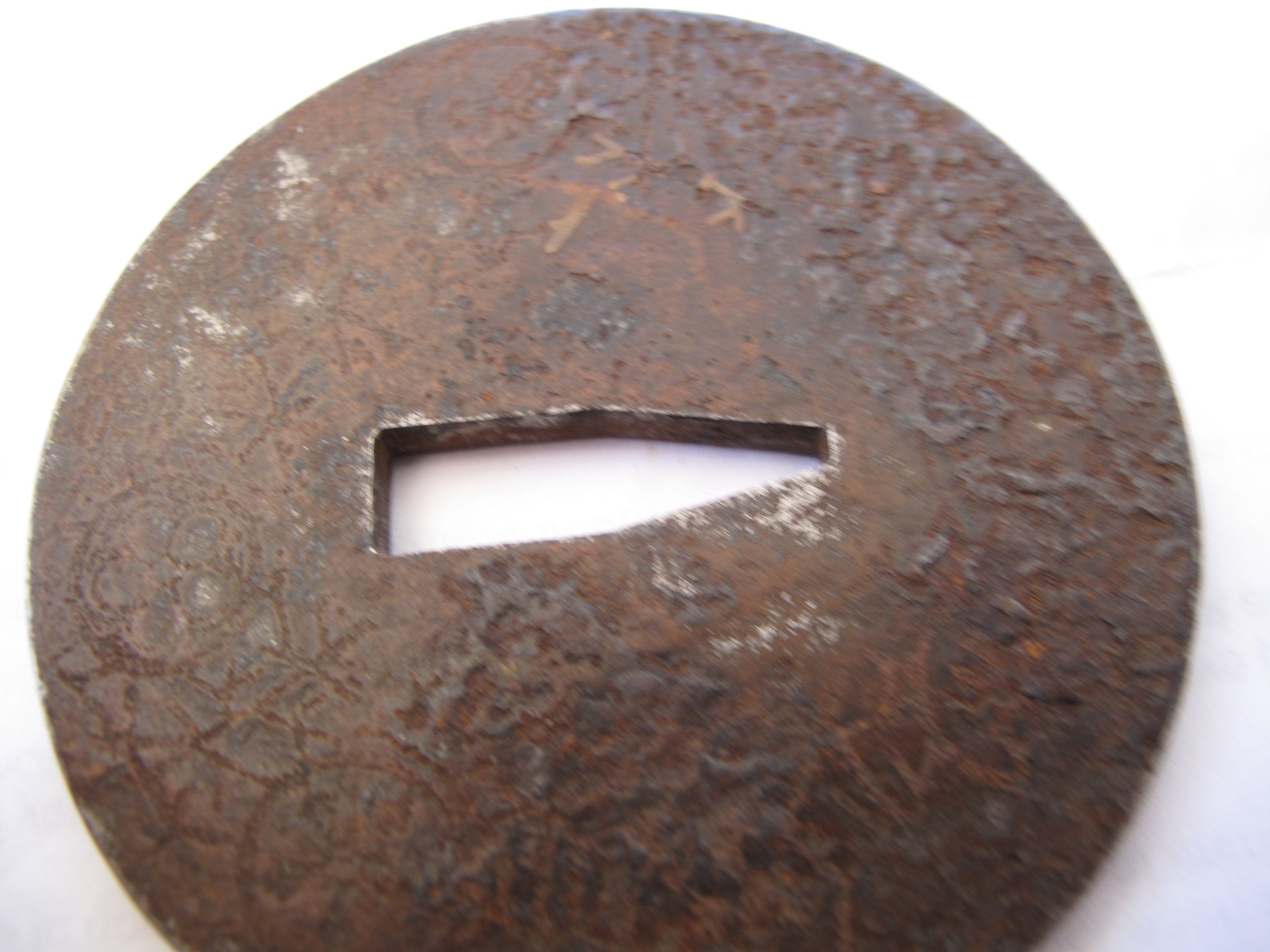 Edo Period Very Old Tsuba Guard for Samurai Sword Iron With Inlay. - Etsy