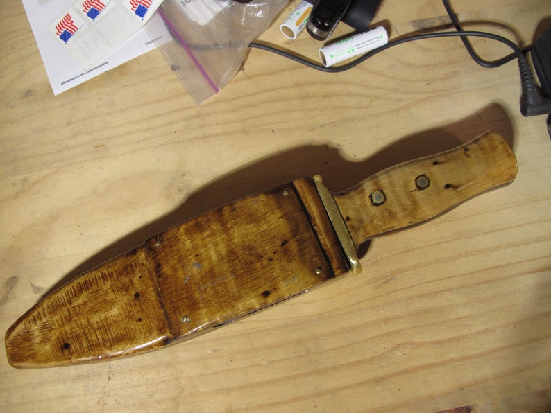 Dagger 52100 Steel Blade and Tiger Stripe Walnut Handle, Tiger Stripe ...