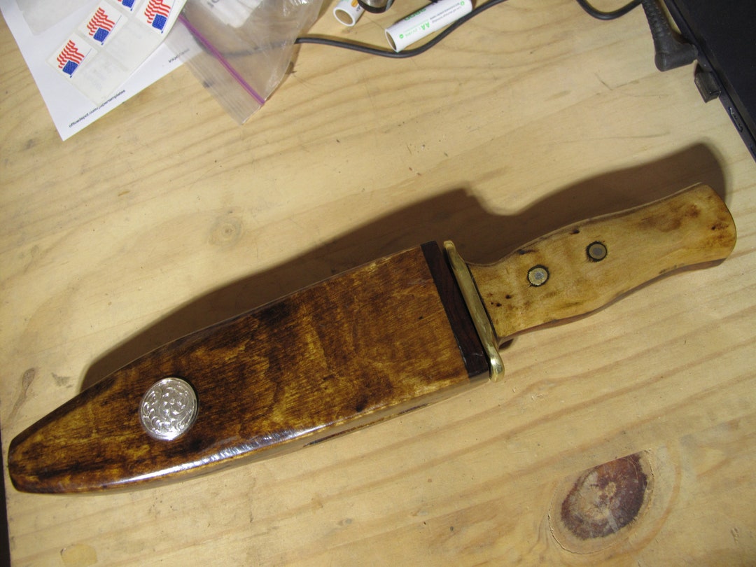 Dagger 52100 Steel Blade and Tiger Stripe Walnut Handle, Tiger Stripe ...