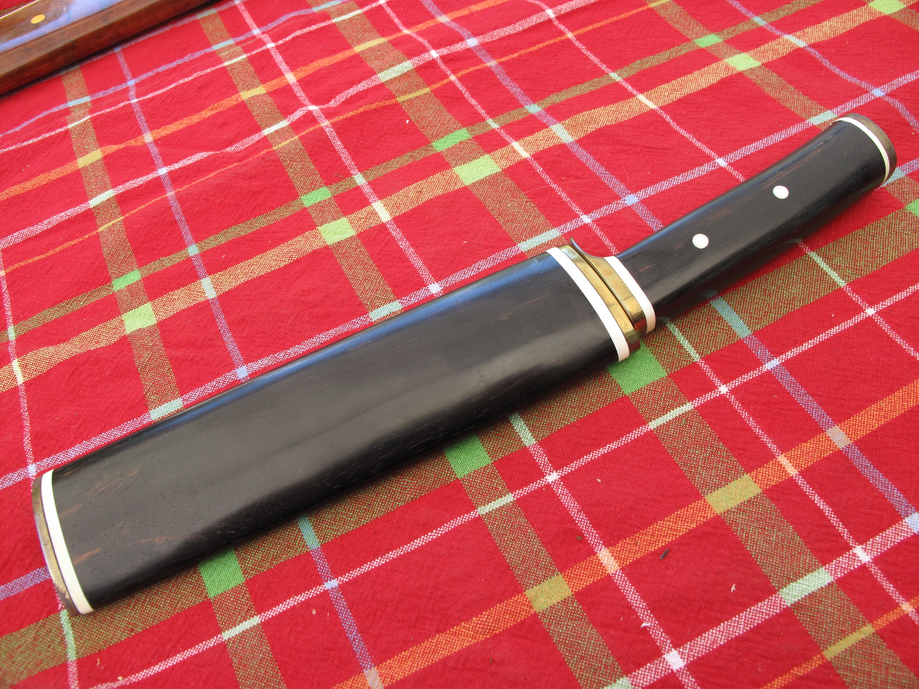 Enab Fighting Knife Thai Hand Made Stainless Steel Blade and Ebony ...