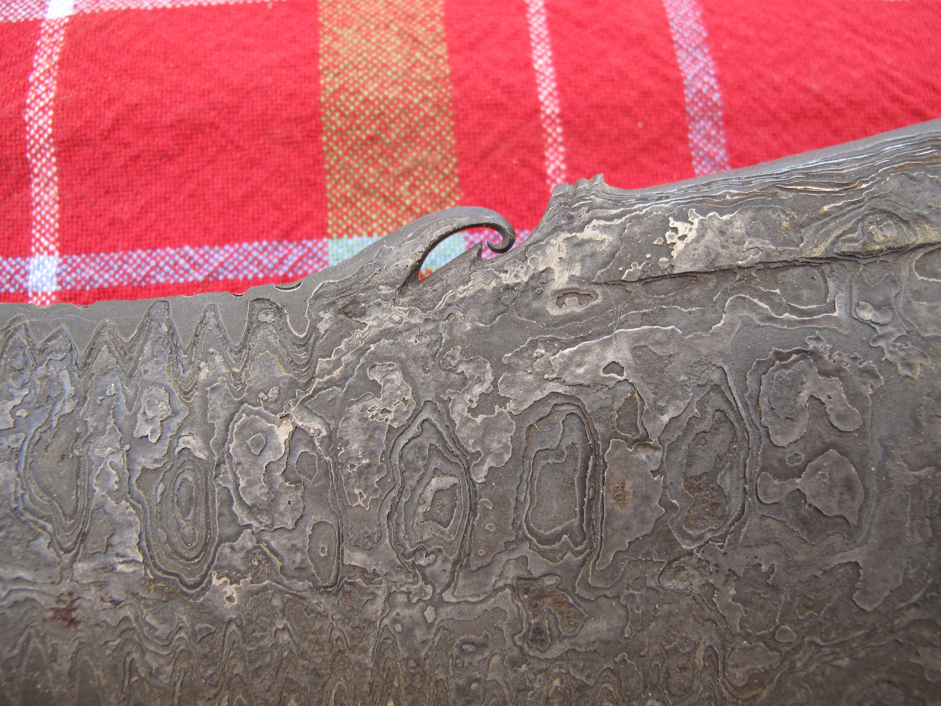 Old Kris Knife With a Hand Forged Damascus Spatulate Blade 13 Inch ...