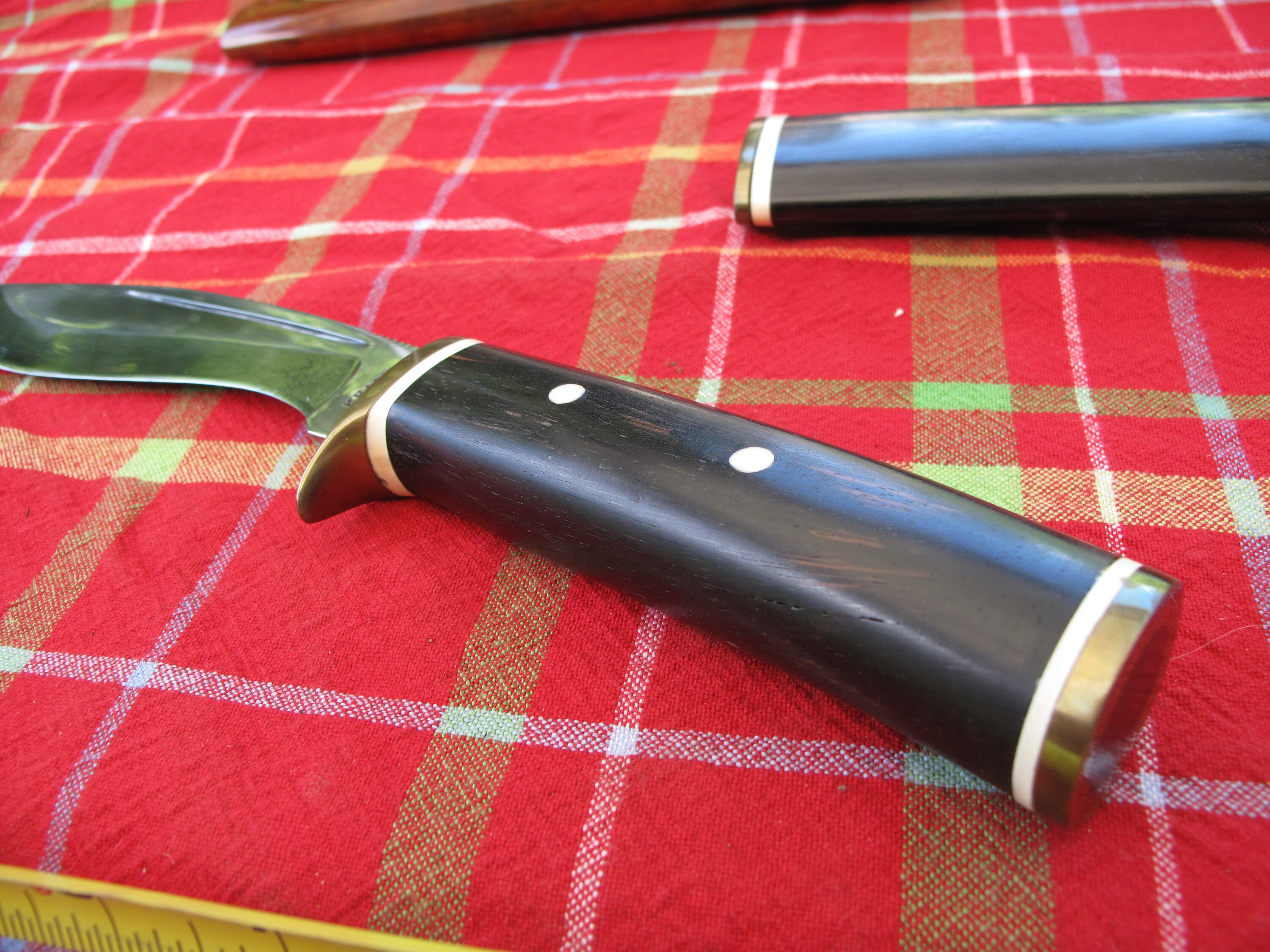 Enab Fighting Knife Thai Hand Made Stainless Steel Blade and Ebony ...
