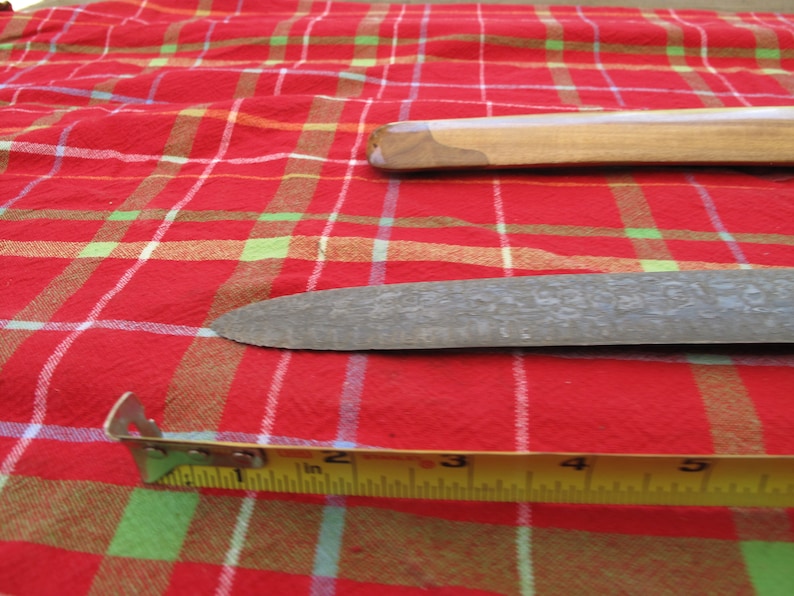 Old Kris Knife With a Hand Forged Damascus Spatulate Blade 13 Inch ...