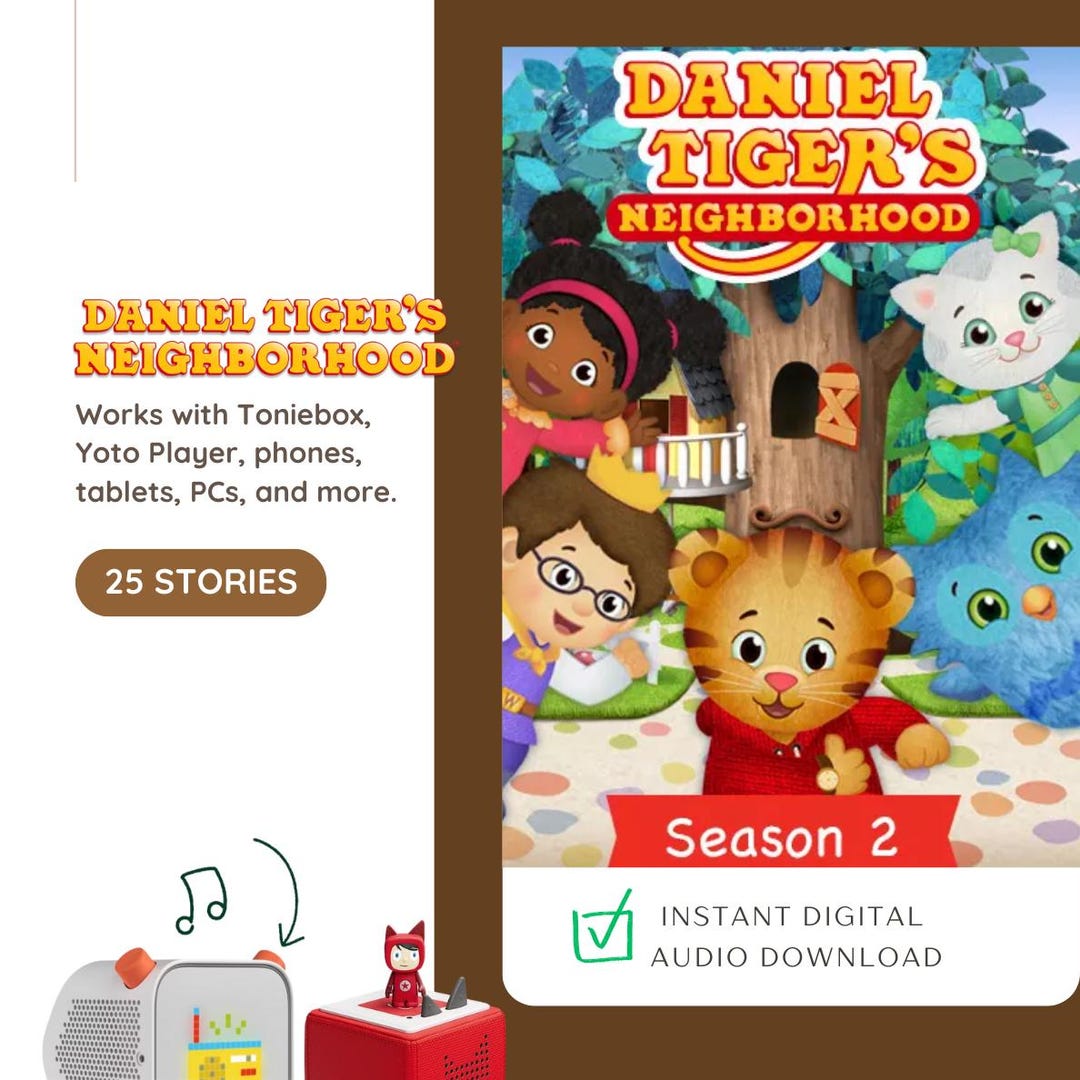 Daniel Tiger Season 2 Audio Bundle – Stories & Songs, Toniebox/yoto ...