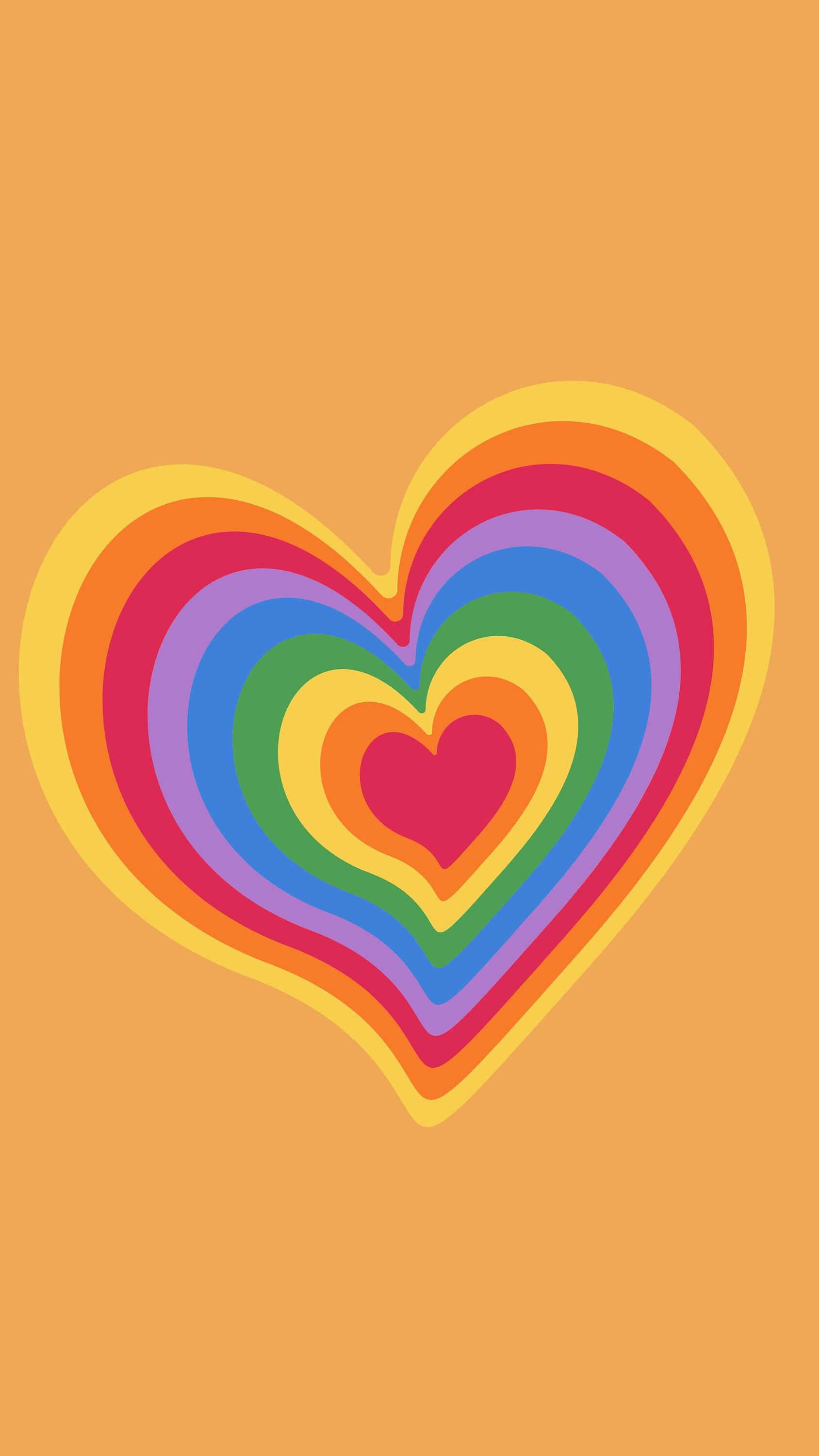 Vintage Rainbow Queer Simple Design Phone Wallpaper Set of 11 - Etsy