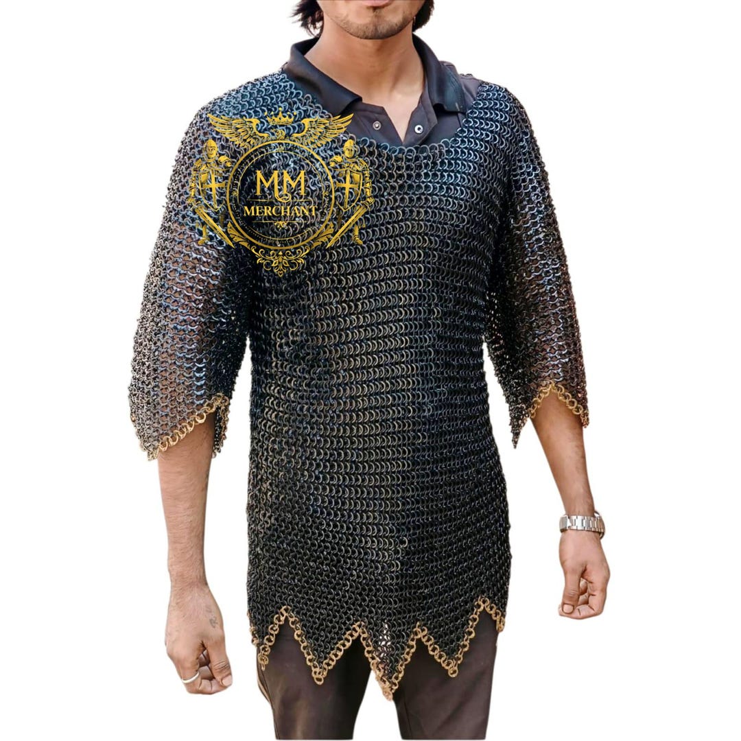 Medieval Chainmail Half Sleeve Armor Shirt for Men Clothing - Etsy